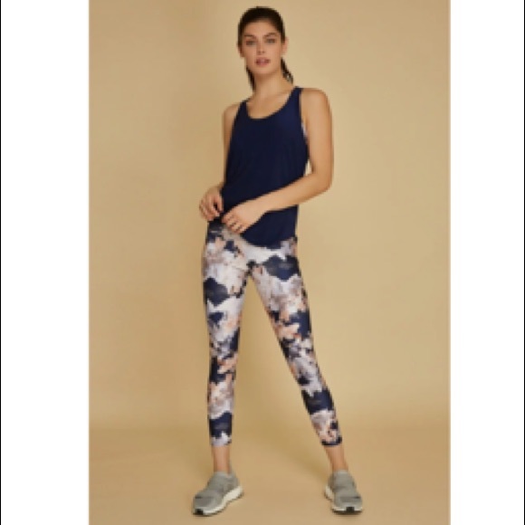 Onzie | Tops | Onzie Navy Glossy Flow Tank | Poshmark